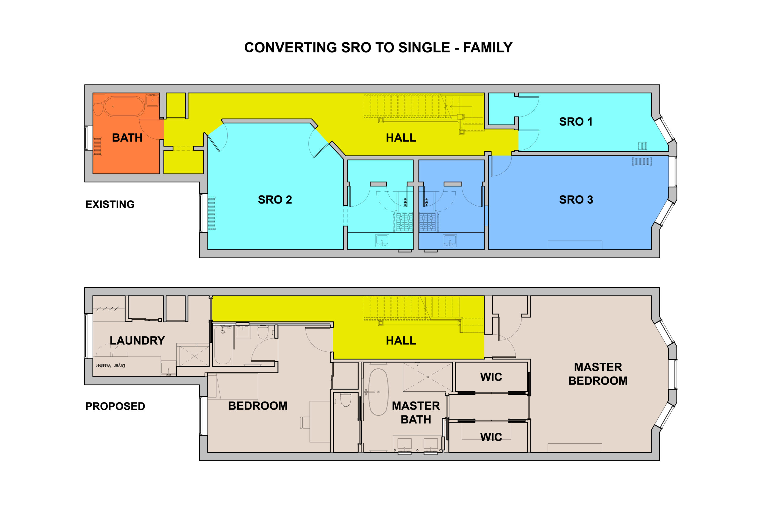 Converting SRO To Single Family in NYC · Fontan Architecture